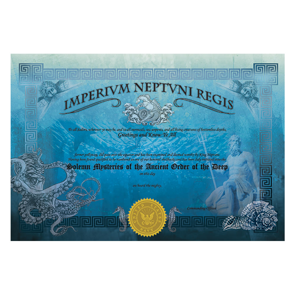 Order of the Deep Certificate - Vanguard Emblematics