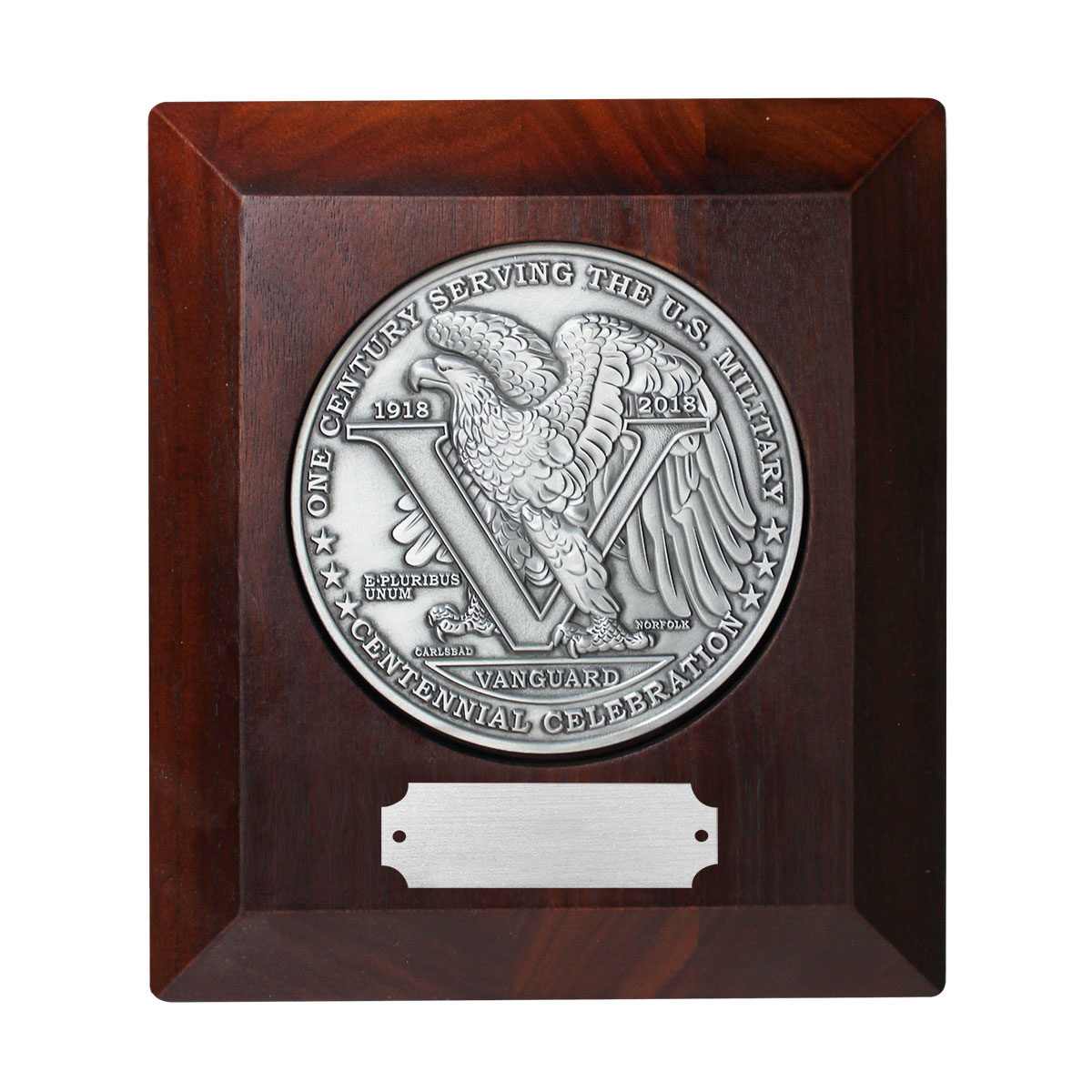 US Military Centennial Plaque - Vanguard Emblematics