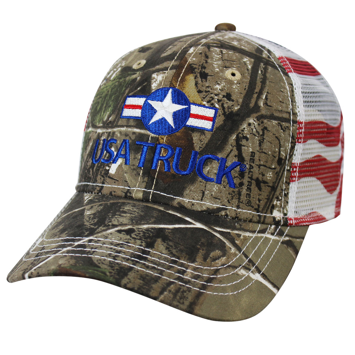Cammo Trucker Cap - Vanguard Emblematics
