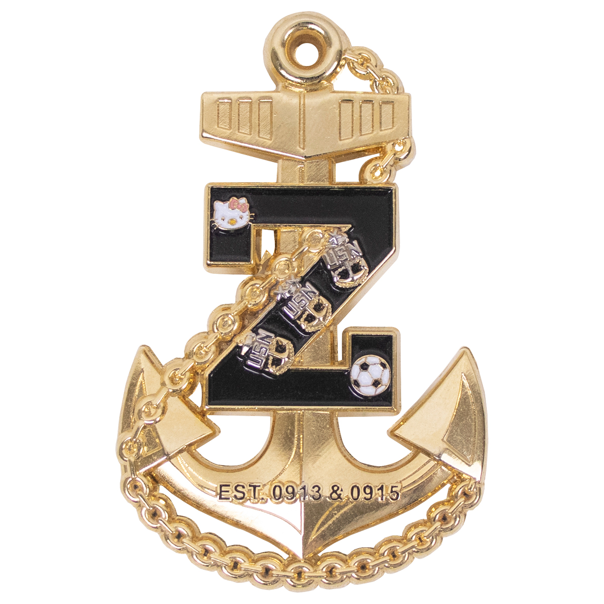 Cut out Navy Z Anchor coin - Vanguard Emblematics