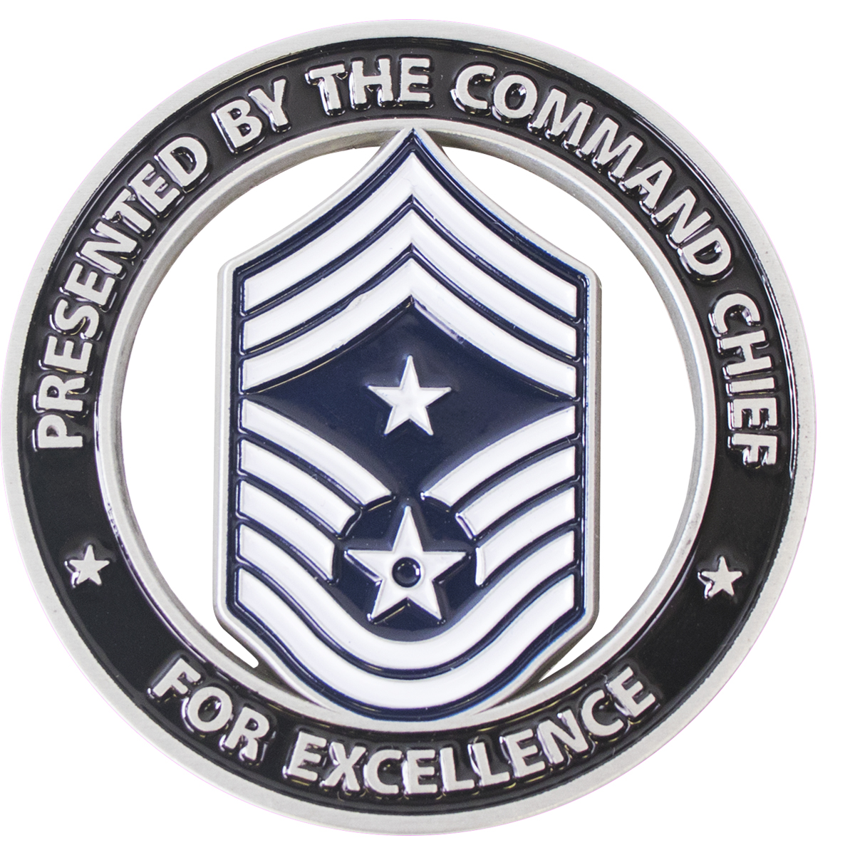 Cut Out USAF Commander coin - Vanguard Emblematics