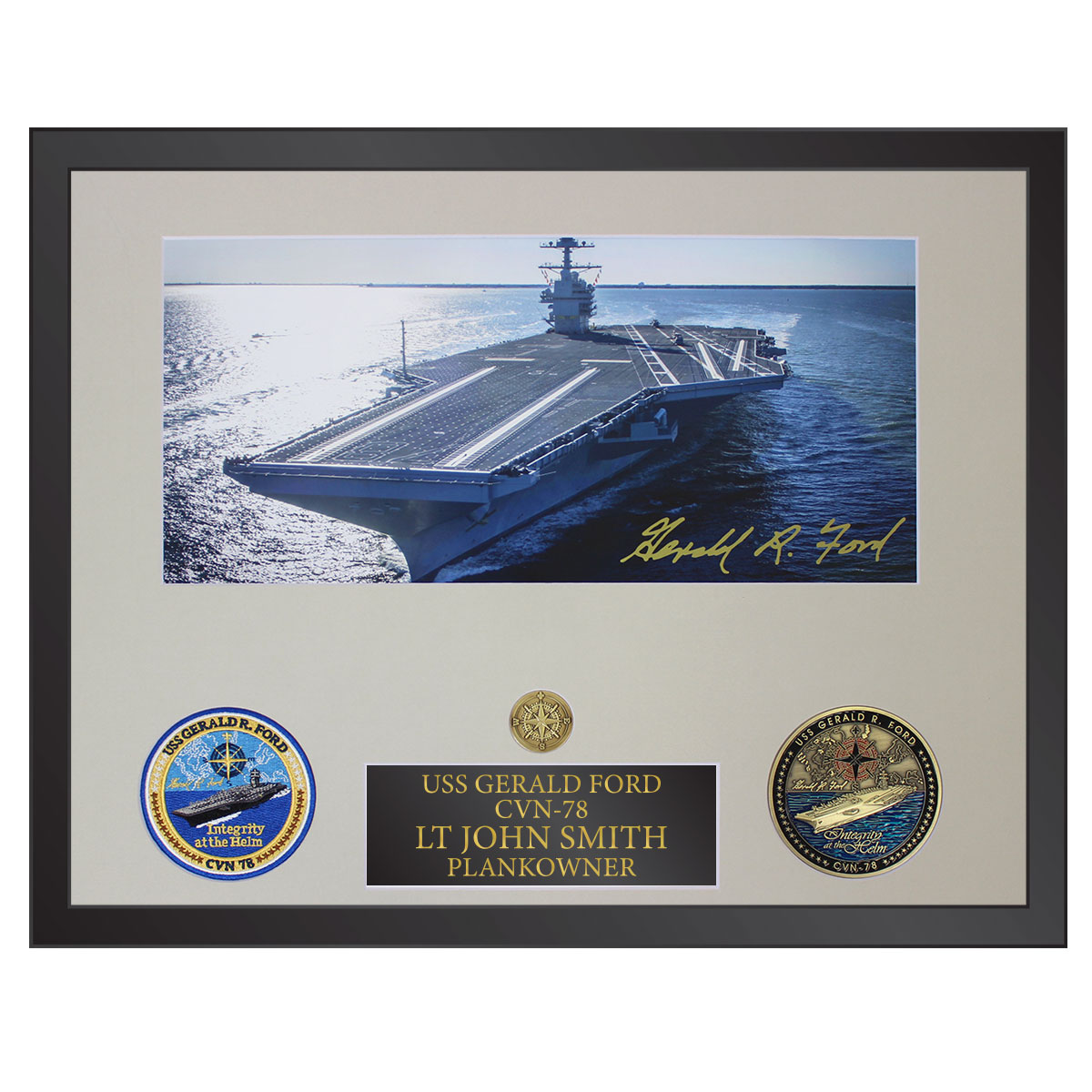 USS Ford Plank Owner - Vanguard Emblematics